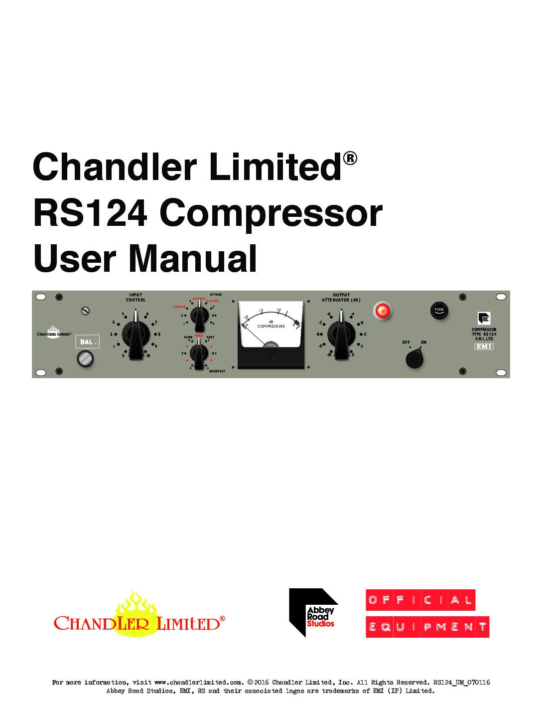 Chandler Limited RS124 Compressor_Stepped Input & Output Switches ...
