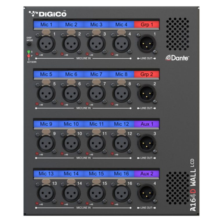 Digico Dante A164D Wall LCD I/O Expander – Sonic Circus