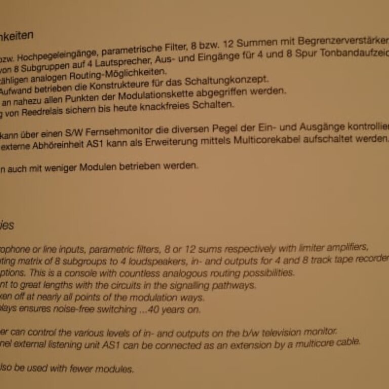 EMI MF10 Mobile Analog Mixing Console (Vintage) – Sonic Circus