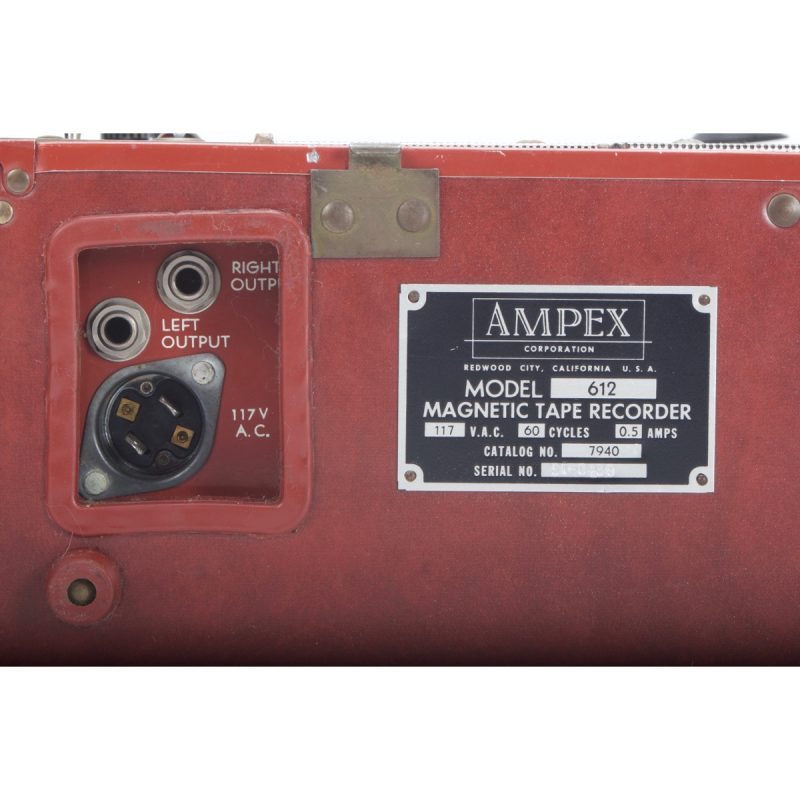 Ampex 612 Stereo 1/4″ Tube Tape Recorder (Vintage) – Sonic Circus