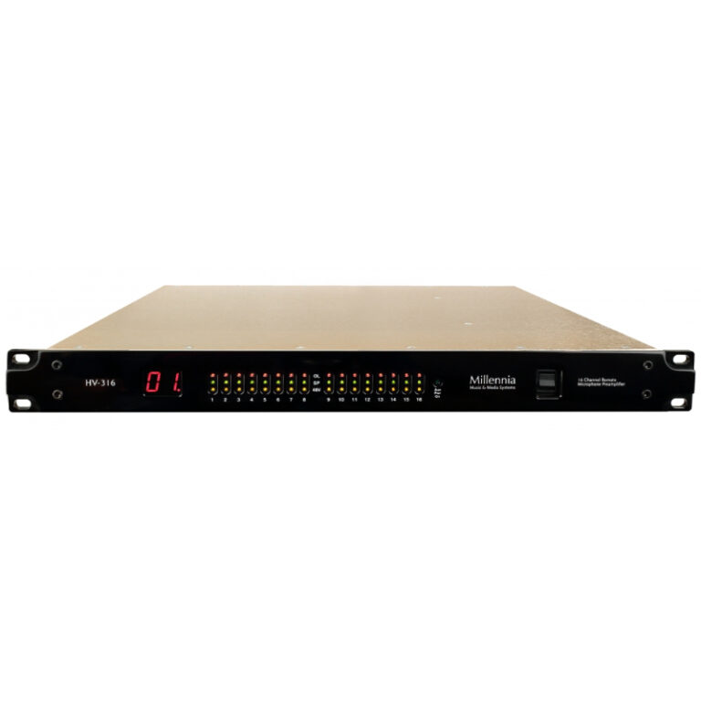 Millennia HV-316/16 Sixteen Channel Remote Dante Network Mic Preamp ...