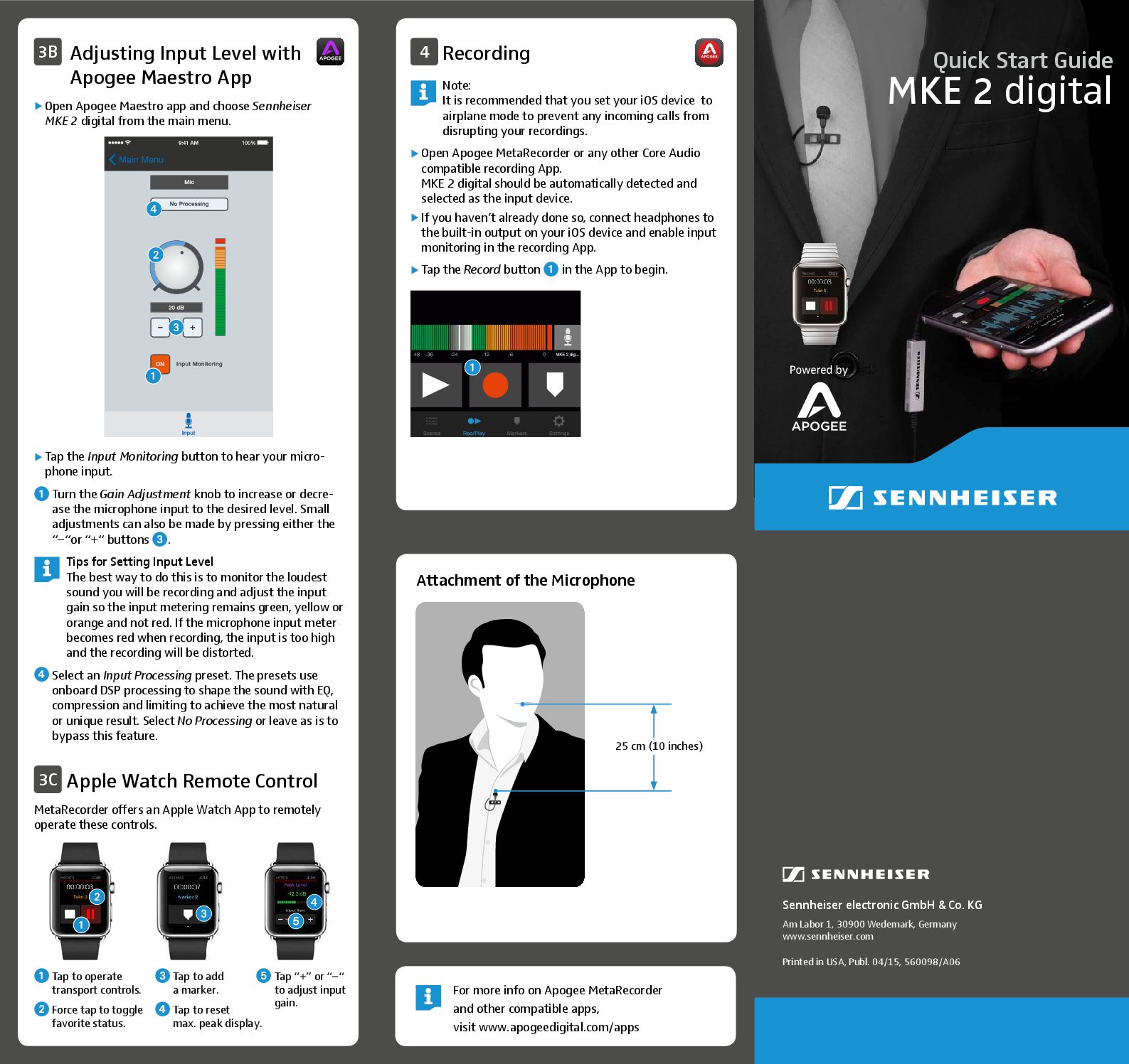Sennheiser-MKE-2-Digital-Lapel-Mic-Quick-Guide – Sonic Circus
