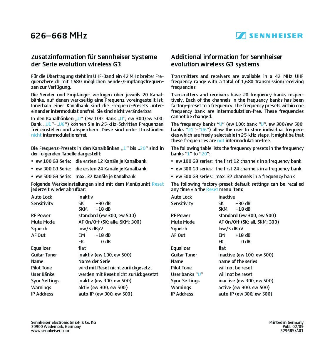 Sennheiser-ew-512-G3-Presentation-Set-Frequency-Sheet-Range-B-626-668 ...